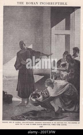 Manius Curius Dentatus, hero of the Roman Republic, Samnite Wars Stock ...