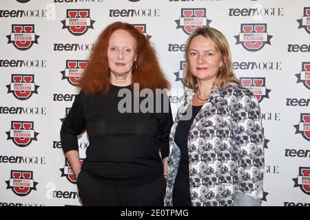 Grace Coddington and Eve MacSweeney attending the Teen Vogue Fashion ...