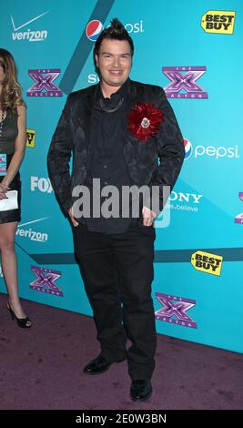 Jason Brock attending the 2012 "X Factor" Finale Show held at CBS ...