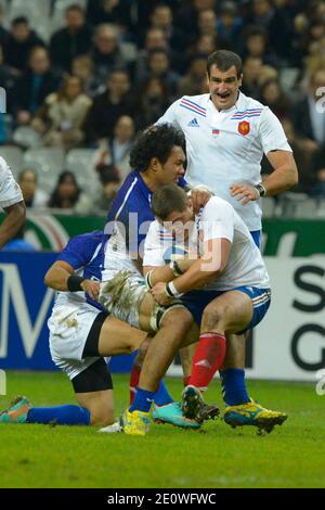 France's Benjamin Kayser during the friendly rugby match, France vs ...