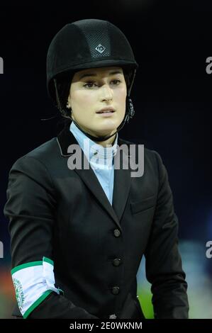 USA's Jessica Springsteen competes during the Gucci Paris Masters , at ...