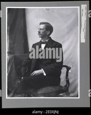 Levin Handy, three-quarter-length portrait, seated, facing left Stock ...