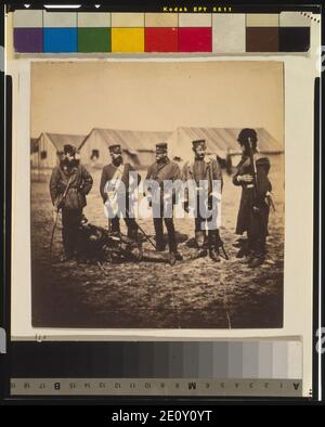 Lieutenant Colonel Munro & officers of the 39th Regiment Stock Photo ...