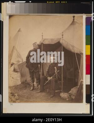 Lieutenant-General Sir John Campbell & group of officers Stock Photo ...