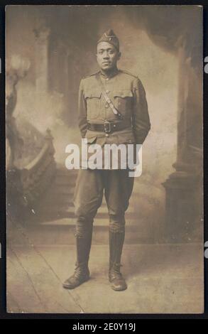 Lieutenant Wesley Herbert Jamison of 351st Machine Gun Battalion, 92nd ...