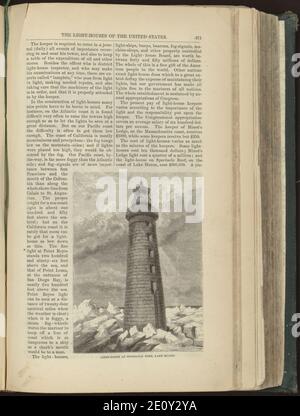 Light-house at Spectacle Reef, Lake Huron Stock Photo - Alamy