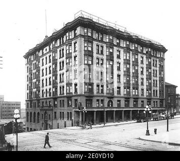 The Lincoln Hotel, northwest corner of Madison St and 4th Ave, Seattle ...