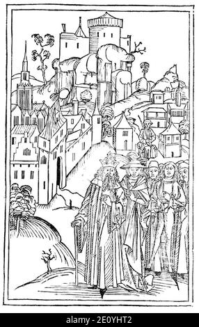 Lirer chronik 8v Stock Photo - Alamy