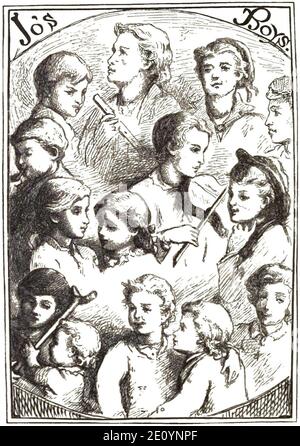 Little Men, by Louisa May Alcott (1871) - Nat Stock Photo - Alamy