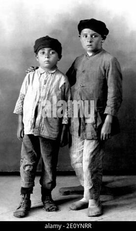 Little neapolitan boy from kindergarten ship Caracciolo - Middy Stock ...