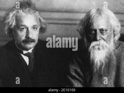 Albert Einstein and Rabindranath Tagore Stock Photo - Alamy