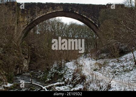 Built in 1725-1726 the Causey Arch near Stanley in County Durham ...
