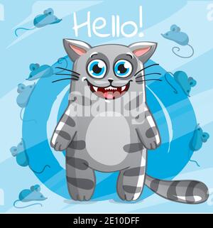animal,art,cartoon,cat,character,collar,concept,cute,domestic,drawing ...
