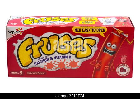 Yoplait Frubes, fromage frais in a tube yoghurt yogurt strawberry ...