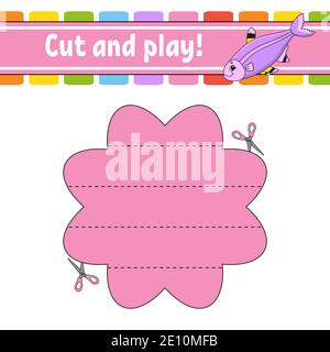 Fun cutting activity for preschool kids to cut the paper with scissors ...