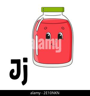 Flash card letter J is for jam Stock Vector Image & Art - Alamy