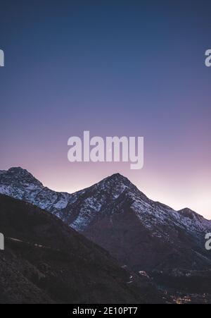 Night at Imlil town Atlas Mountains Morocco Stock Photo - Alamy