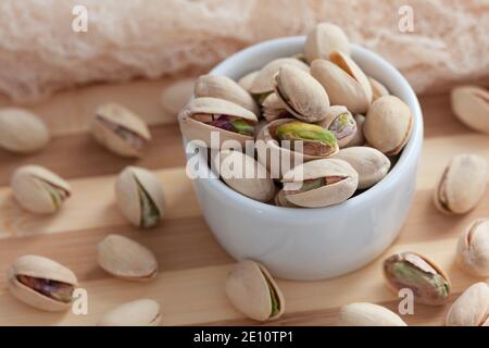 Pistachios with Sea Salt Stock Photo - Alamy