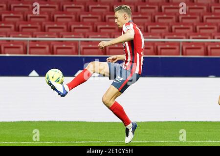 Atletico de Madrid's Marcos Llorente during La Liga match. August 22 ...