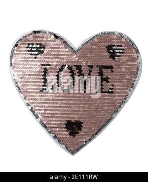 Love sequin patch Stock Photo - Alamy