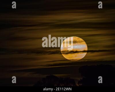 Moon rise at San Diego Bay Stock Photo - Alamy