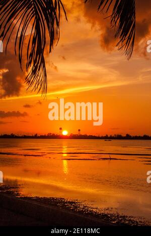 Sunset over the sea, Florida Keys, Florida, USA Stock Photo - Alamy