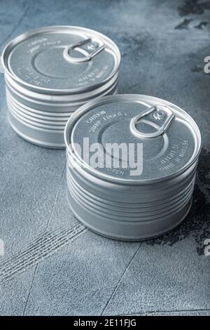 Canned dip tin can, on white background Stock Photo - Alamy