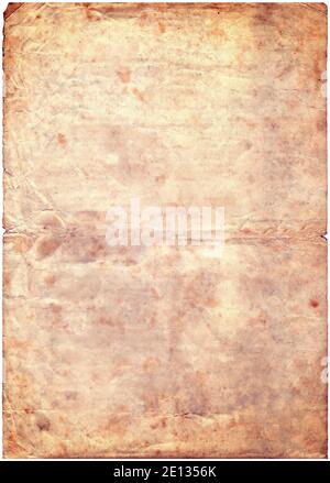 Old paper on white background Stock Photo - Alamy