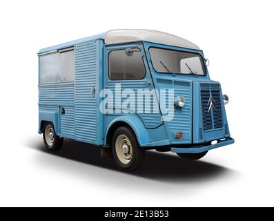 Classic French delivery van (Citroen) in Paris Stock Photo - Alamy