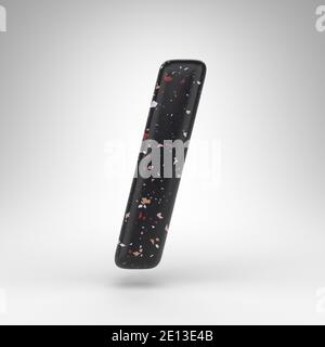 Forward slash symbol on white background. 3D rendered sign with old ...