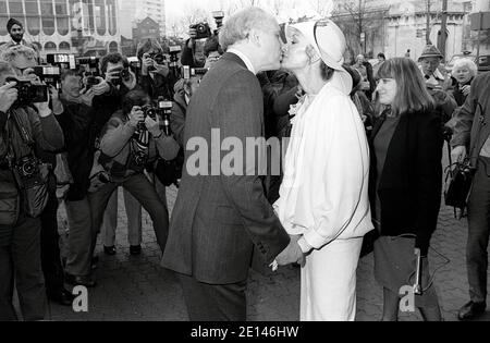Marti Caine, comedienne and singer, marries Kenneth Ives, a actor and ...