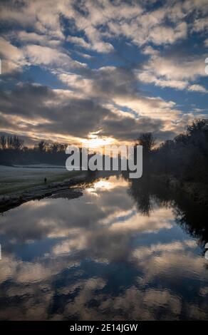 The River Ribble, Brungerley Bridge, Lancashire Stock Photo - Alamy