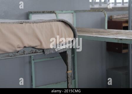 Prison on Rebben Island where Nelson Mandela was imprisoned Stock Photo ...