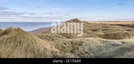 Irish Landscape image of dunes, beach and coast at Murlough Beach ...