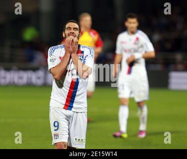 OL's Lisandro Lopez during the French first League soccer match ...
