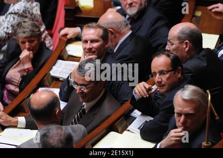 Francois Hollande pictured during a session of questions to the ...