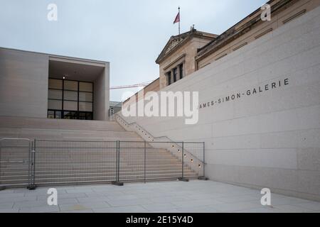 Construction Fence At The James Simon Gallery On Museum Island In ...
