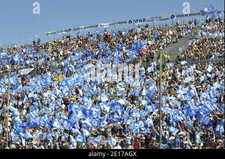 Fans of Montpellier during the Top 14 2025/2026 semi final match ...