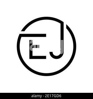 Initial EJ logo design, Initial EJ logo design with Circle style, Logo ...