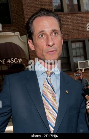 Congressman Anthony Weiner departs for a press conference from his ...
