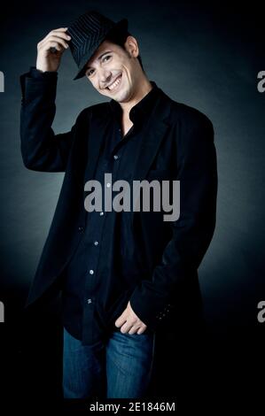 Actor Johan Libereau posing during a portrait session in Vincennes ...