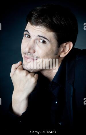 Actor Johan Libereau posing during a portrait session in Vincennes ...