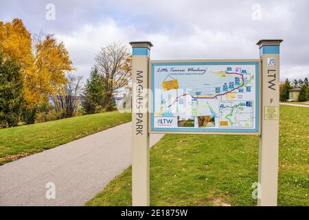 Map of Charlevoix in Michigan Stock Photo - Alamy