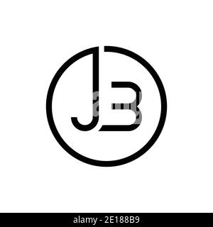Creative letter JB Logo Design Vector Template. Digital Linked Letter JB Logo Design Stock ...