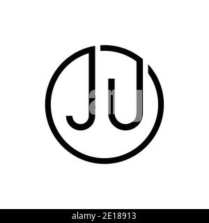 JU letter Type Logo Design vector Template. Abstract Letter JU logo Design Stock Vector Image ...