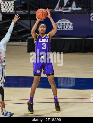 LSU guard Khayla Pointer (3) during an NCAA women's basketball game ...