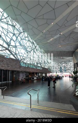 The Atrium at Federation Square in Melbourne Stock Photo - Alamy