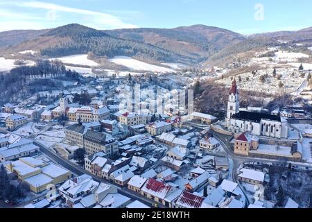 Aerial view of the town of Gelnica in Slovakia Stock Photo - Alamy