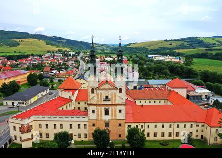 View of the church in the town of Podolinec in Slovakia Stock Photo - Alamy