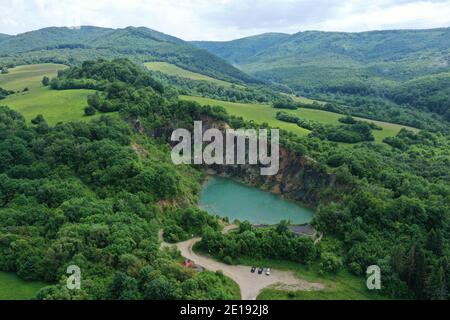 Aerial view of Lake Benatina in Slovakia Stock Photo - Alamy